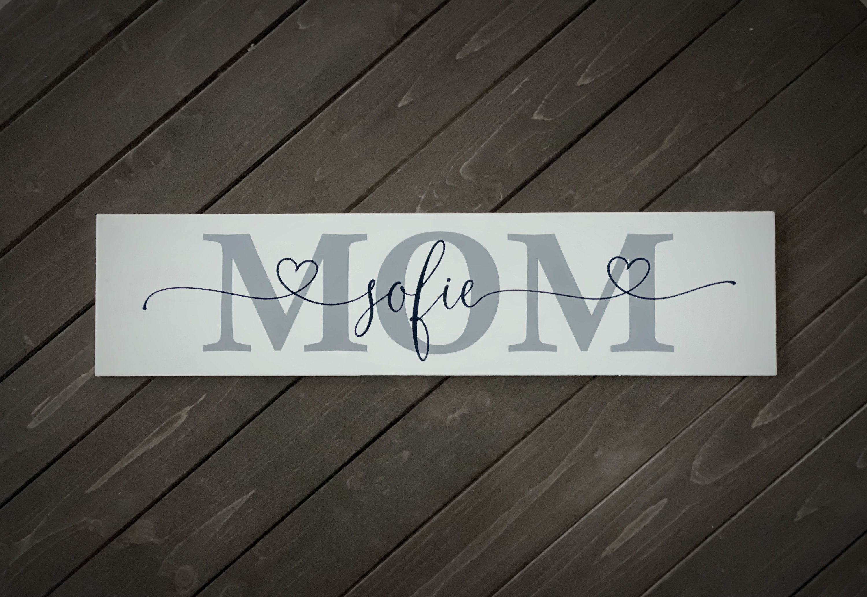 Personalized Mothers Day Gift for Mom / Custom Mom Sign / Wood | Etsy