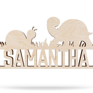 Animal Name Sign, Themed Nursery Sign, Nursery Name Sign, Baby Name ...