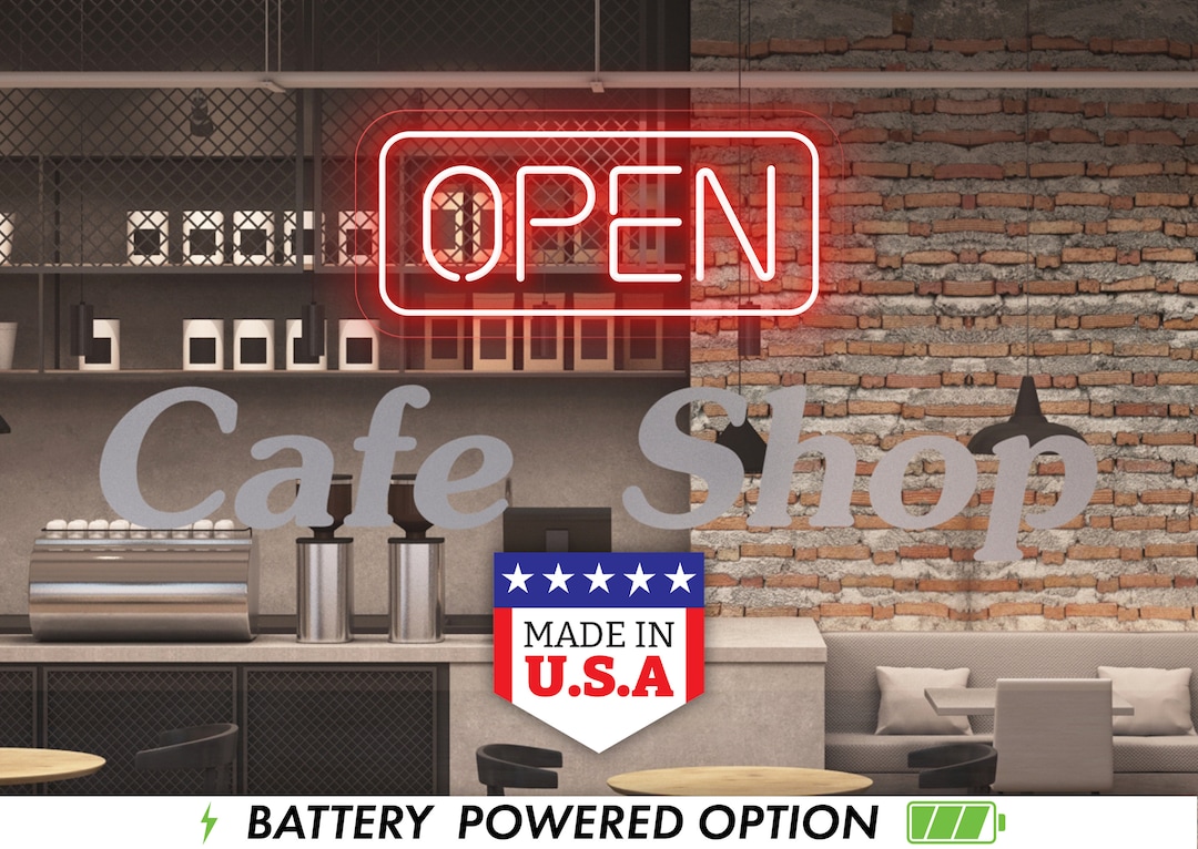 Custom Neon Business Sign | Neon Open Sign | LED Light | Room Decor ...