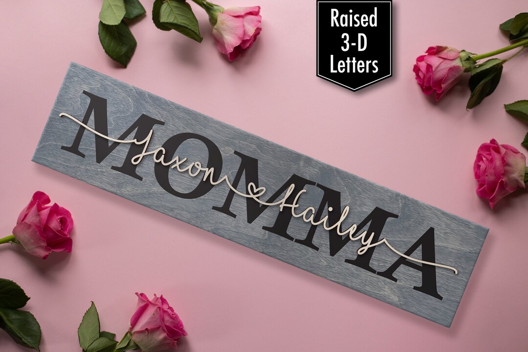 Momma Mothers Day Gift | Momma Sign | Gift for Momma | Rustic Sign for ...