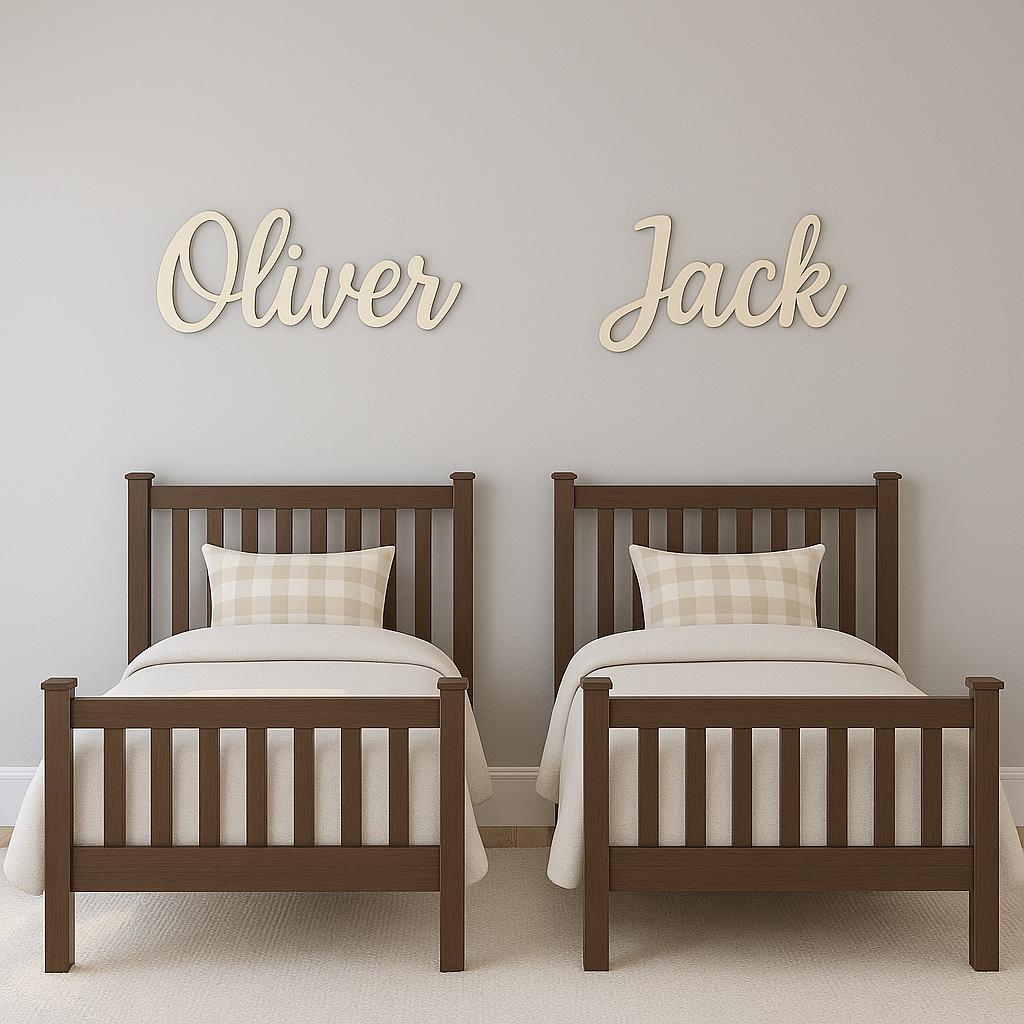 Dorm Room Wooden Name Sign Twin Name Sign Nursery Name Sign Custom Name ...
