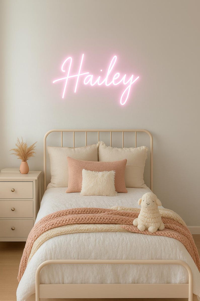Custom Name LED Neon Sign: Personalized Kids Room Decor - Etsy