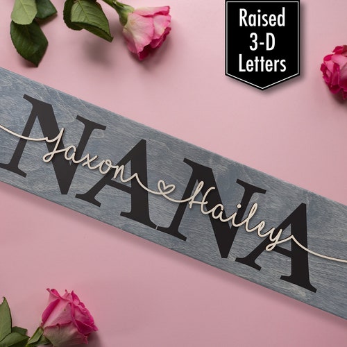 Nana Mothers Day Gift Nana Sign Gift for Nana Rustic Sign - Etsy