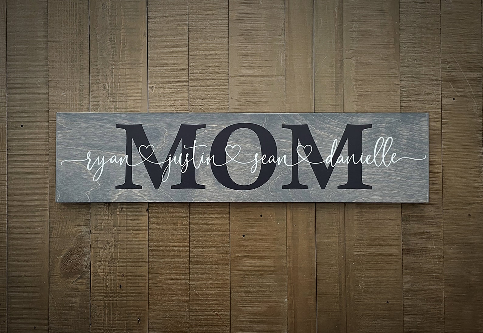 Personalized Mothers Day Gift for Mom / Custom Mom Sign / Wood | Etsy