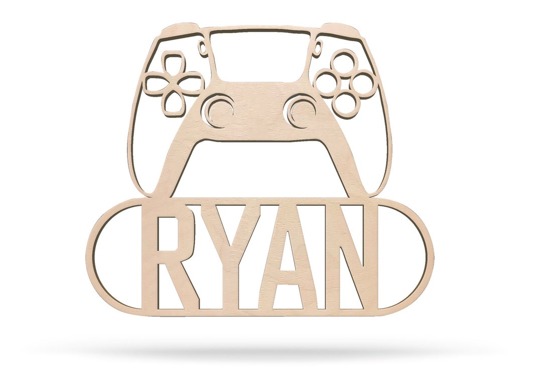 Name Sign, Video Game Controller, Gamer Kids Room Sign, Boys Room Decor ...