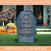Halloween Tombstone Decoration | Custom Grave Yard Sign | Personalized ...