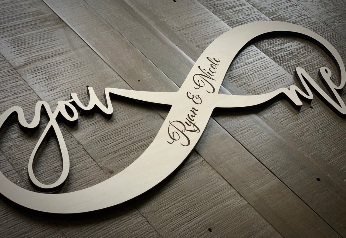 Personalized Valentines Day Gift / Infinity Symbol / You and - Etsy
