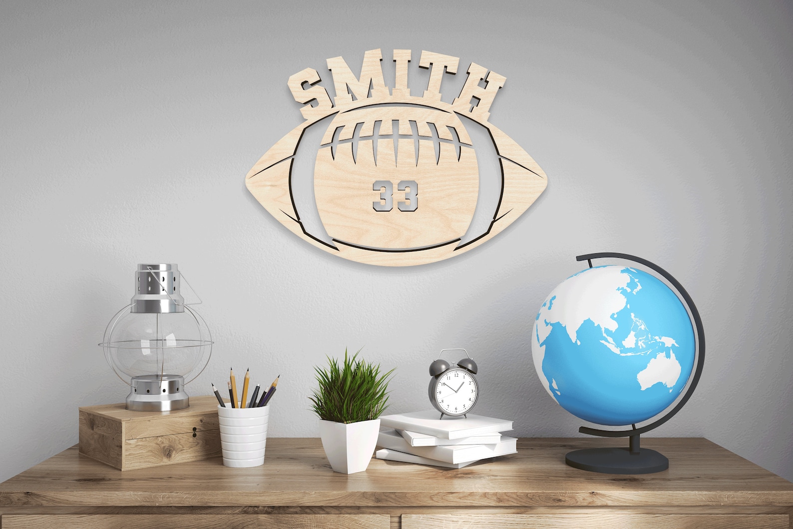 Football Sign Football Name Sign Nursery Decor Kids Room - Etsy
