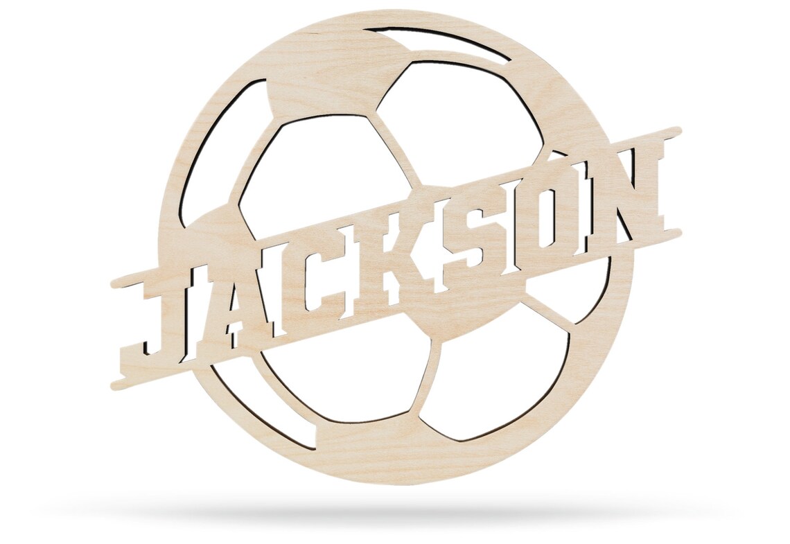 Soccer Name Sign Nursery Decor Personalized Wood Sign - Etsy