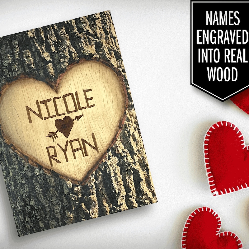 Names Carved on Tree - Etsy