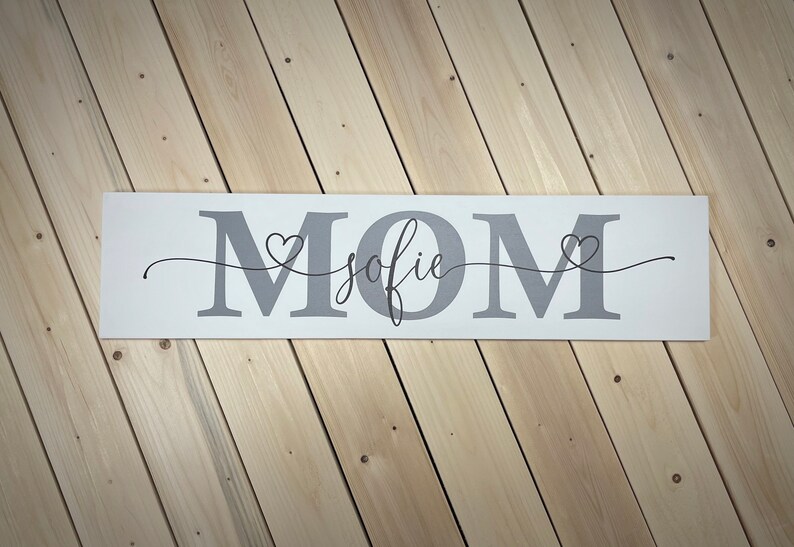 Personalized Mothers Day Gift for Mom / Custom Mom Sign / Wood | Etsy