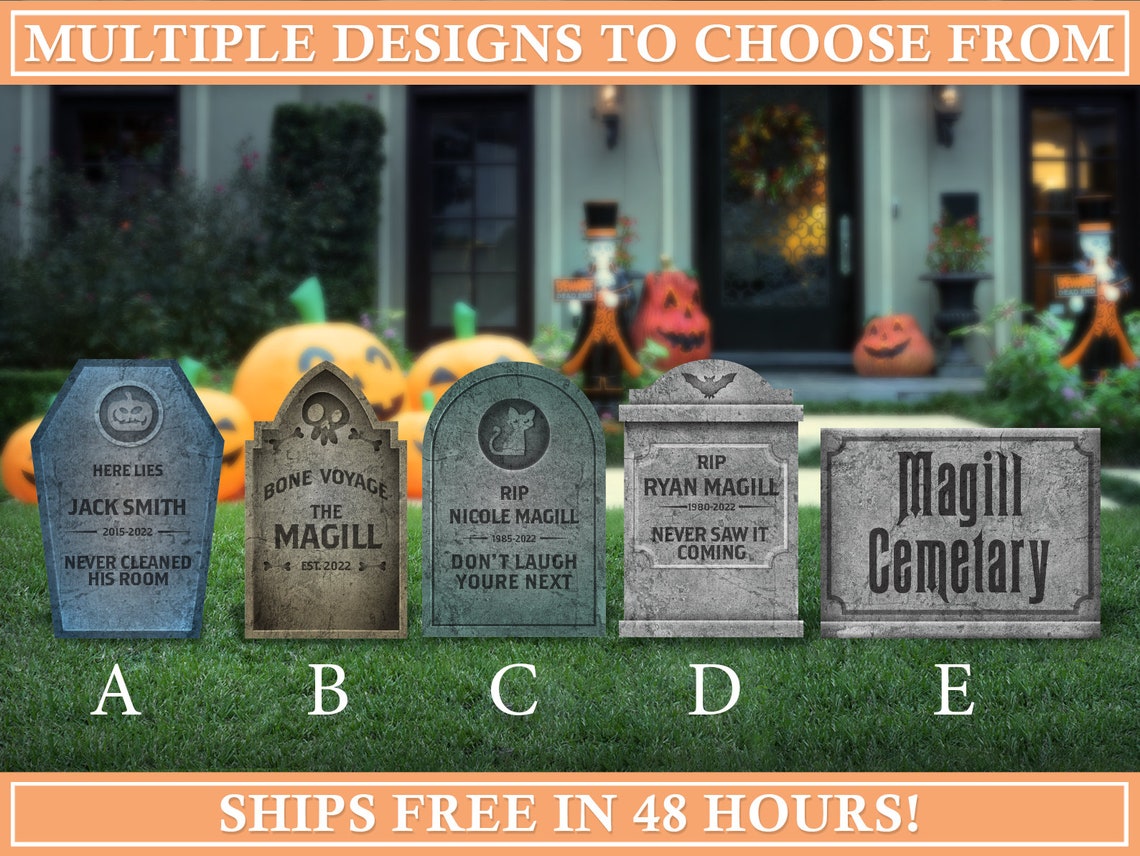 Personalized Tombstone Halloween Decoration Custom Grave - Etsy