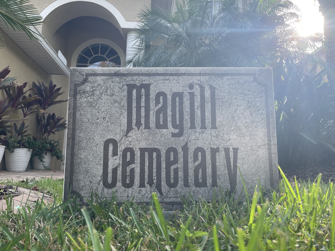 Halloween Tombstone Decoration | Custom Grave Yard Sign | Personalized ...