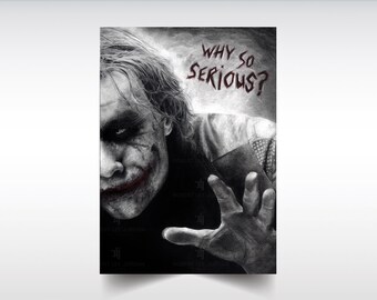 Joker Why so Serious Poster - Etsy