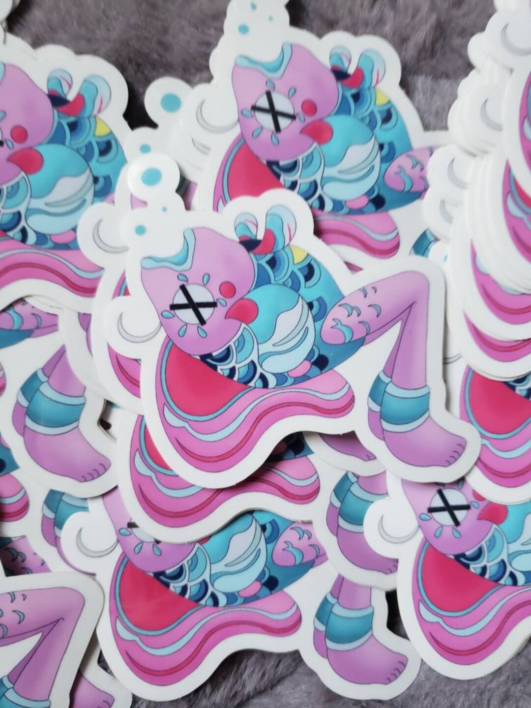 NSR Sayu Reverse Mermaid Fish Clear Sticker - Etsy