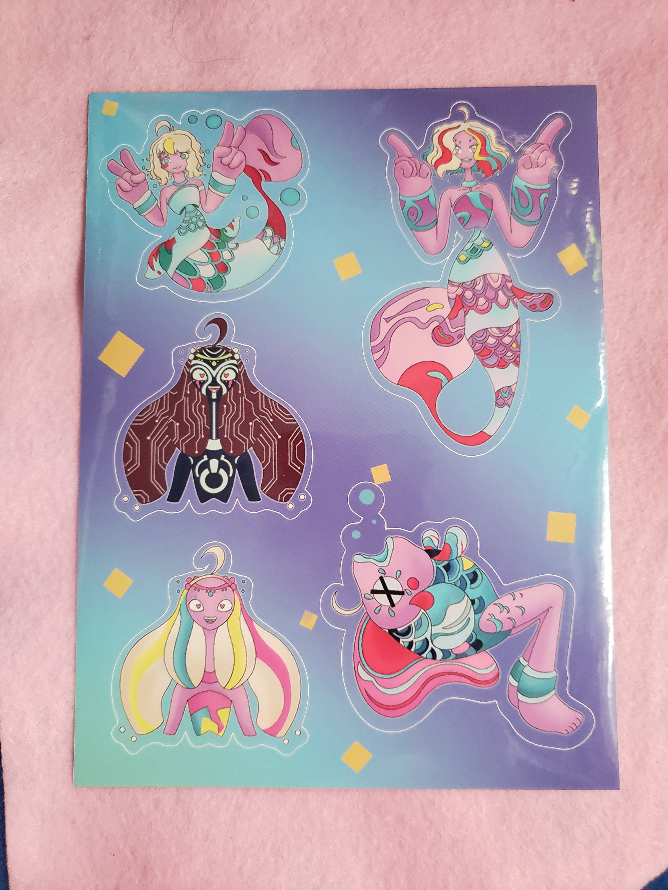 NSR Sayu Sticker Sheet Vinyl Glossy - Etsy