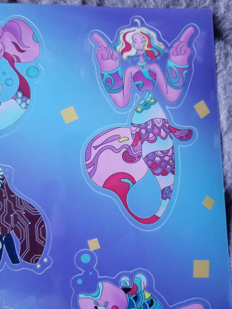NSR Sayu sticker sheet vinyl glossy | Etsy