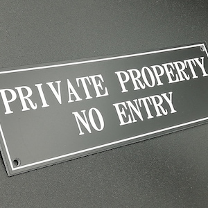 Private Property Gate Sign - Etsy