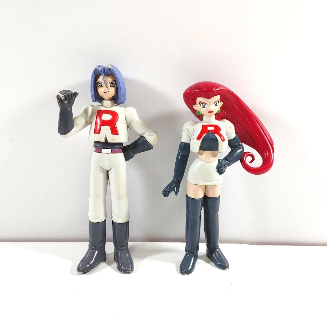 Pokémon Team Rocket Jessie and James 1998 Tomy Figures - Etsy
