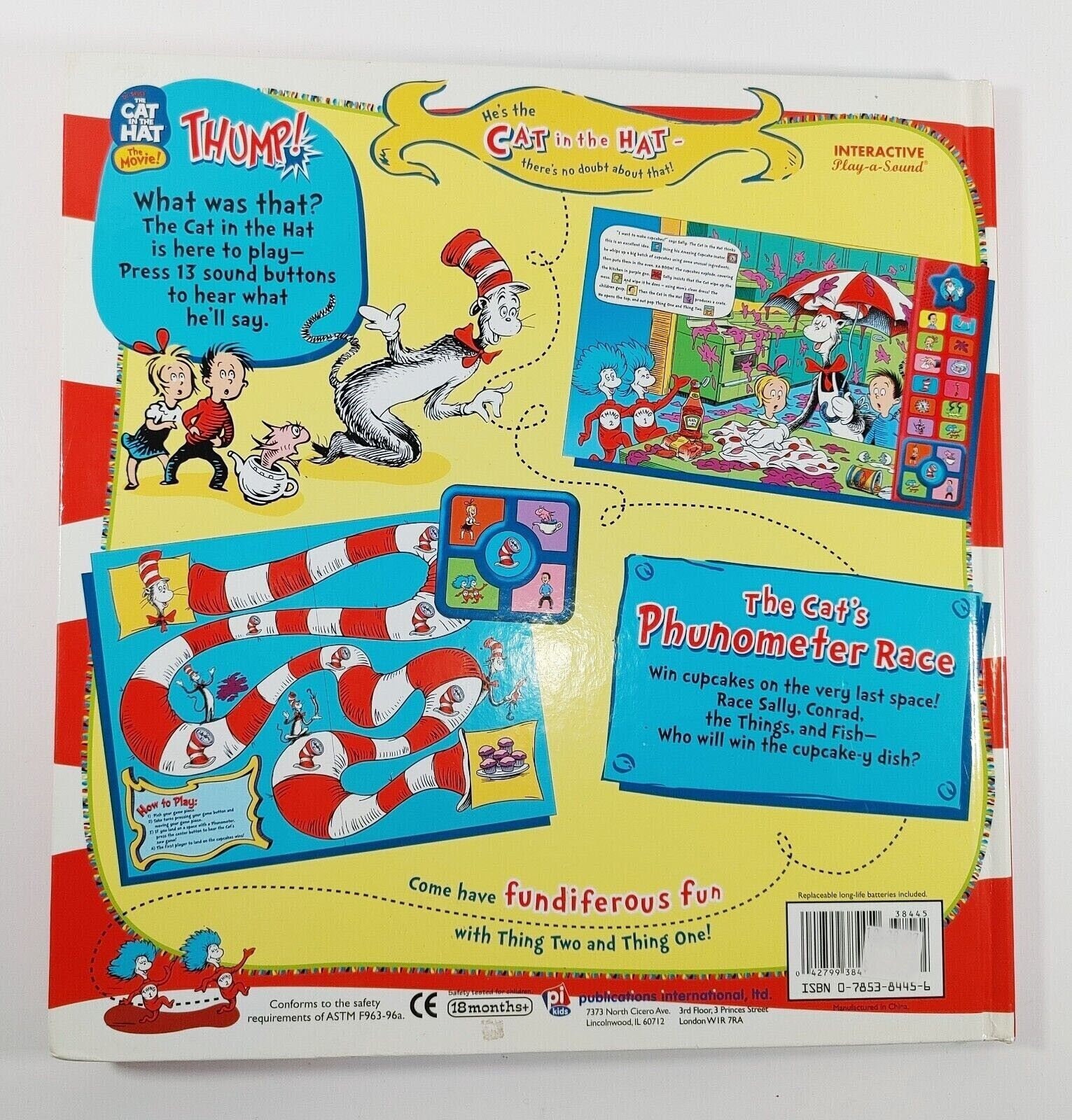 Dr.suess the Cat in the Hat the Movie Play-a-sound Book Vintage - Etsy