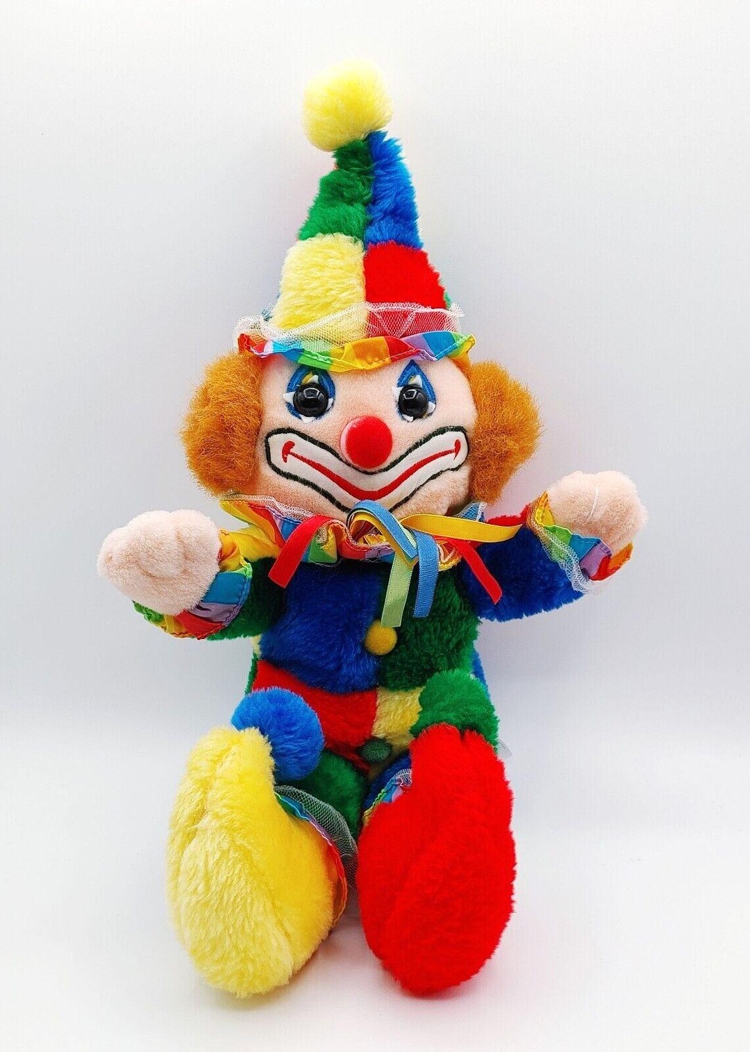 Vintage Clown Cuddle Wit Creation Circus Carnival Plush Toy Doll ...