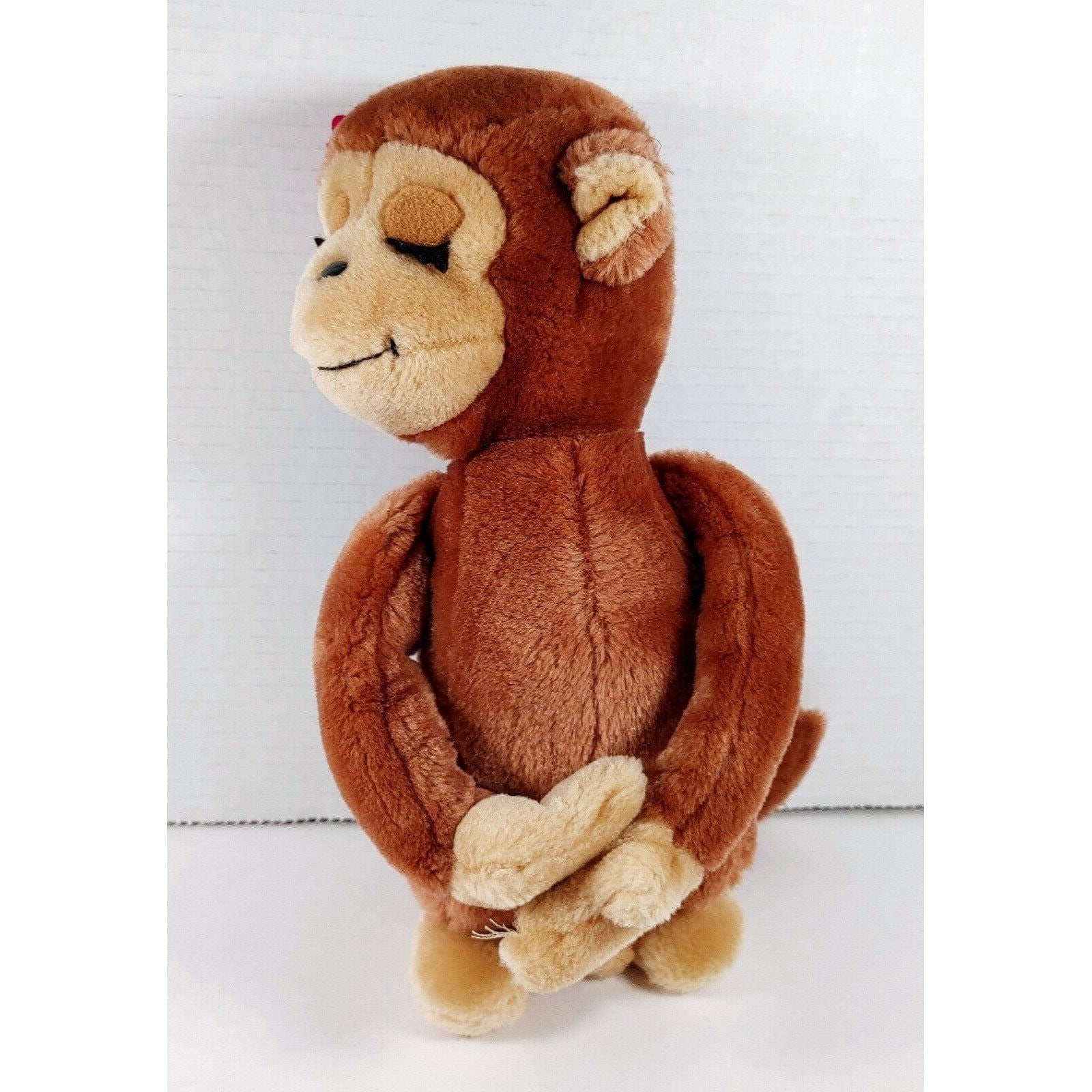 Vintage Dakin 1975 Hugging Monkey Brown Chimp Girl Plush Stuffed Toy ...