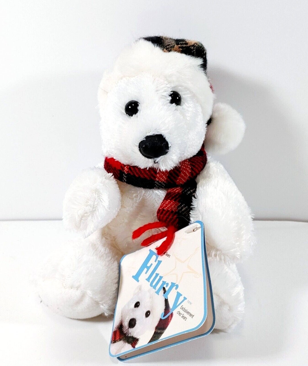 2002 Sears Exclusive Plush Stuffed White Polar Bear W/hat Scarf NEW - Etsy