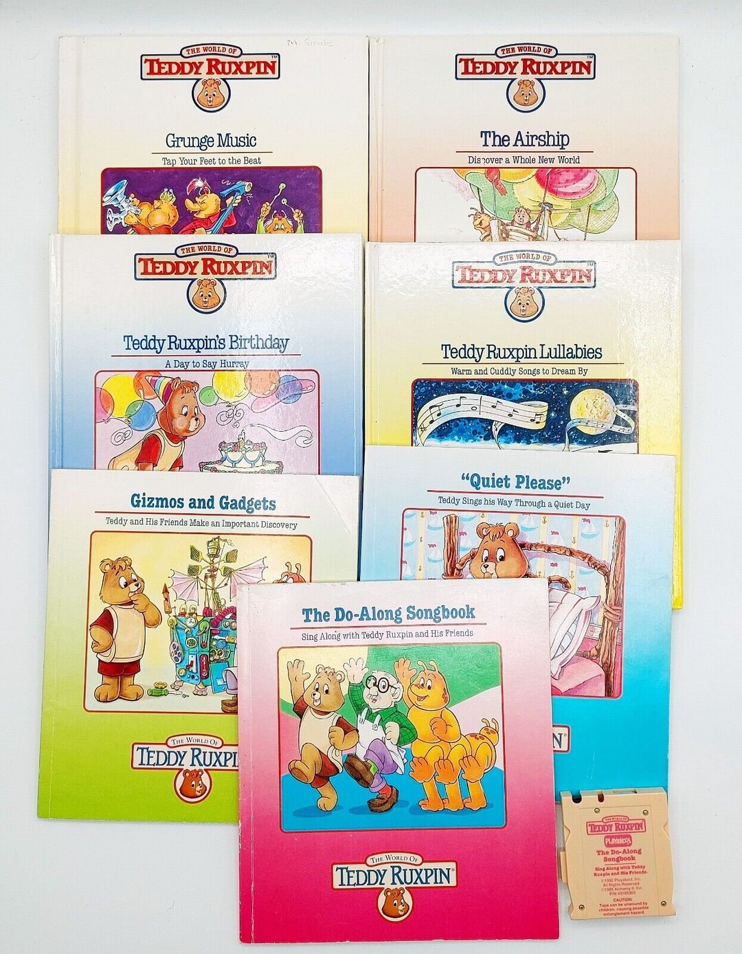 Teddy Ruxpin Playskool Vintage 80s Books /lot of 7 Books & 1 Cartridge ...