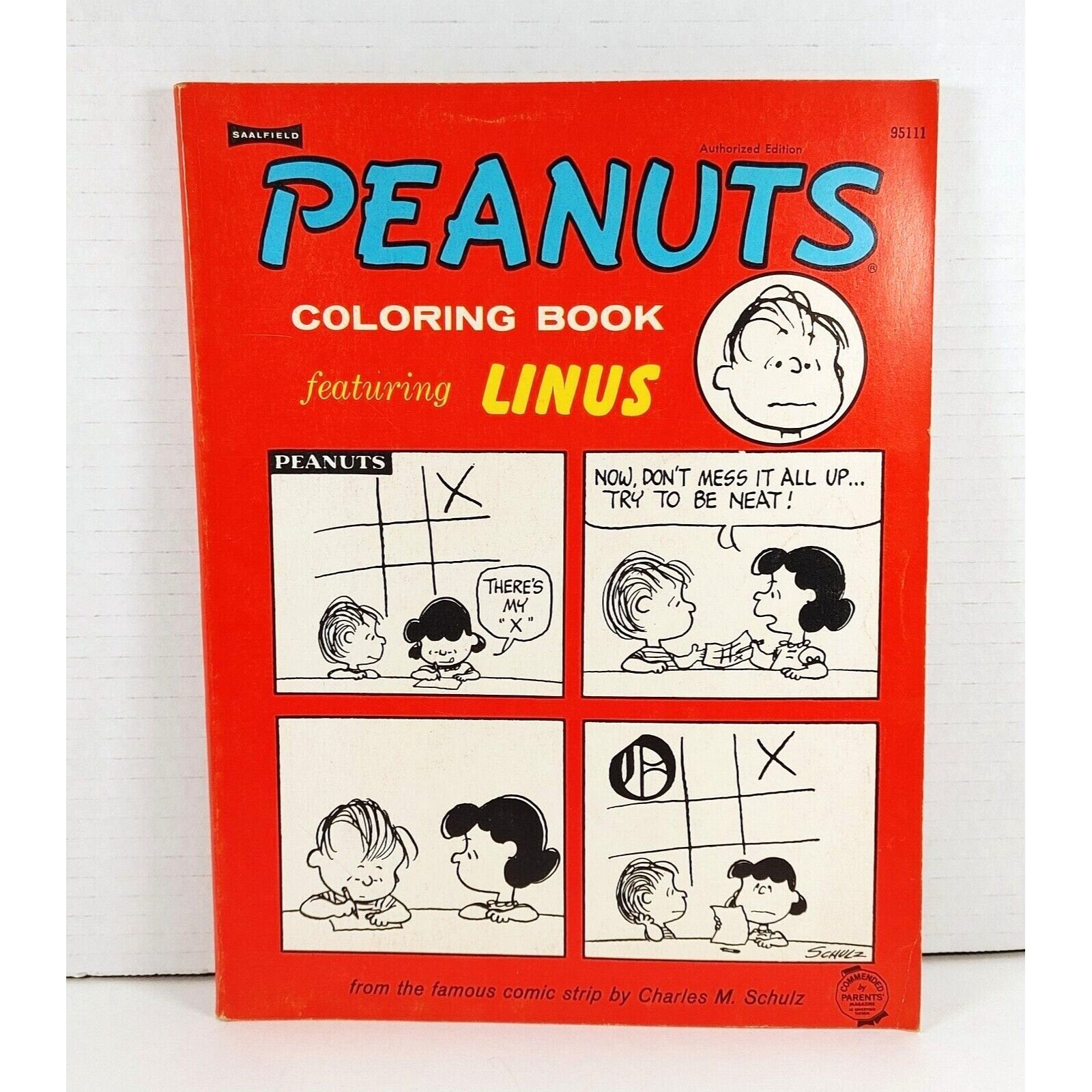 PEANUTS Coloring Book Featuring LINUS Charles M Schulz 1967 Saalfield ...