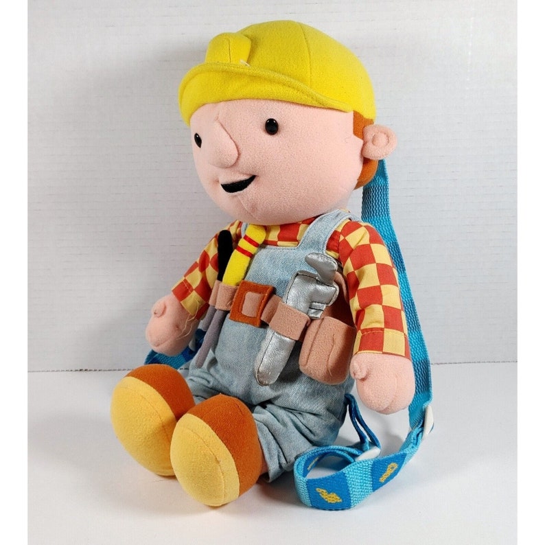 Bob the Builder Backpack Plush Stuffed Back Bag Vintage 2001 - Etsy