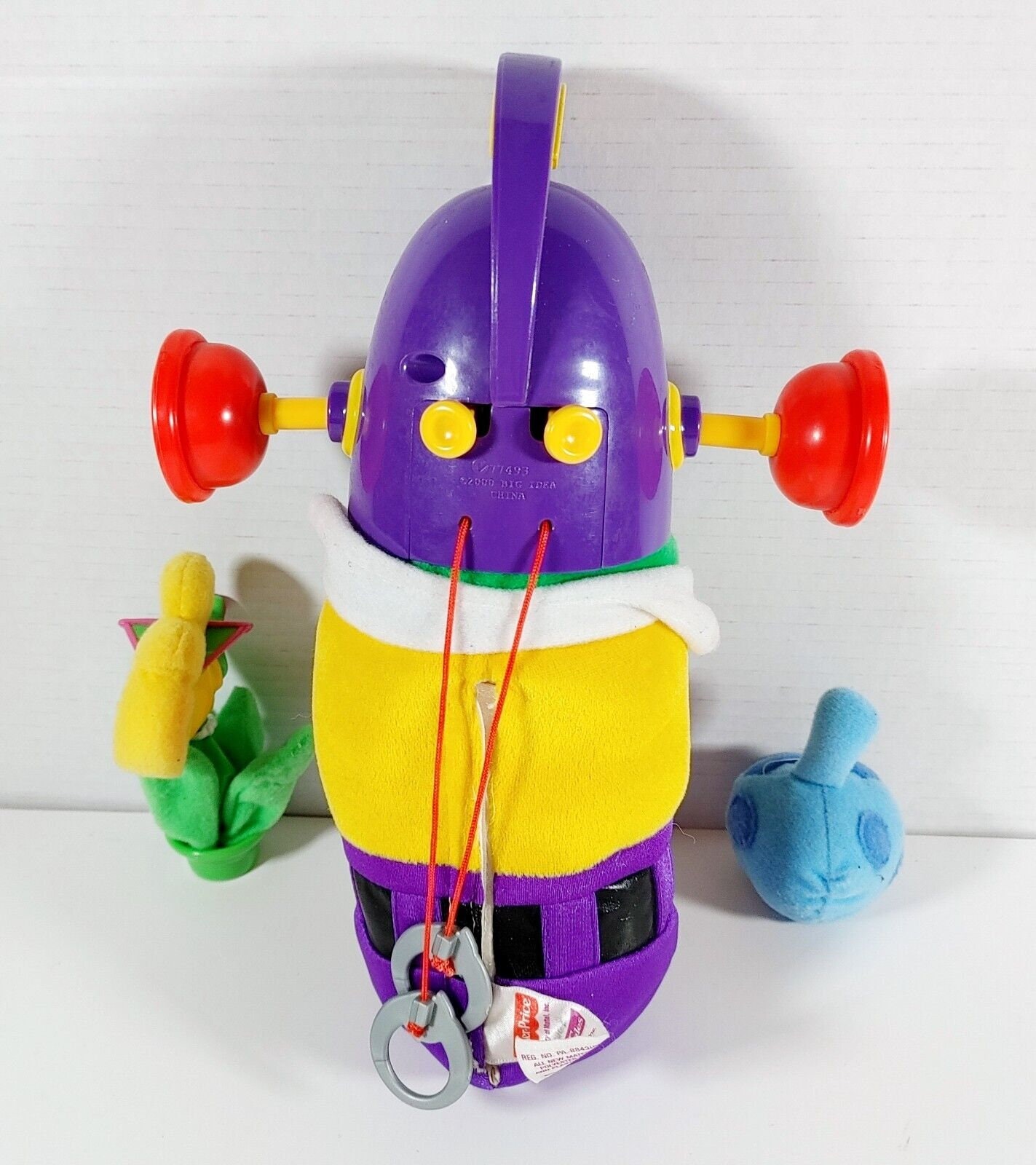 Veggietales Larry Boy Talking Plush W/ Super Suction Ears & - Etsy