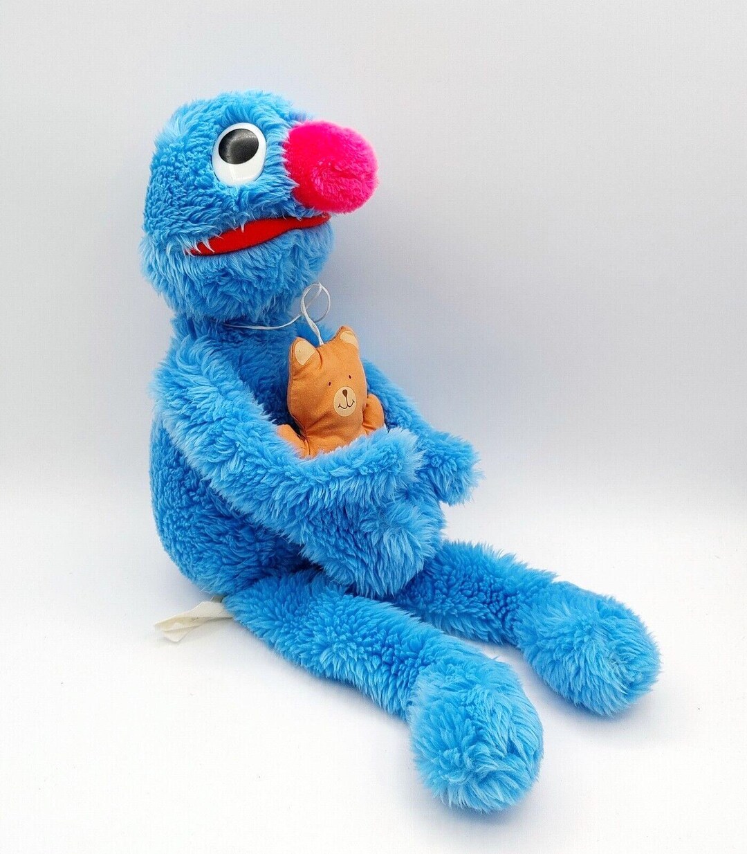 Sesame Street Grover With Teddy Bear 18" Hasbro 1985 Softies Plush ...