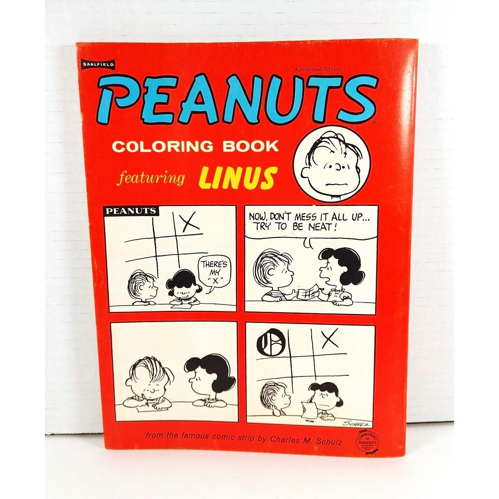 PEANUTS Coloring Book Featuring LINUS Charles M Schulz 1967 Saalfield ...