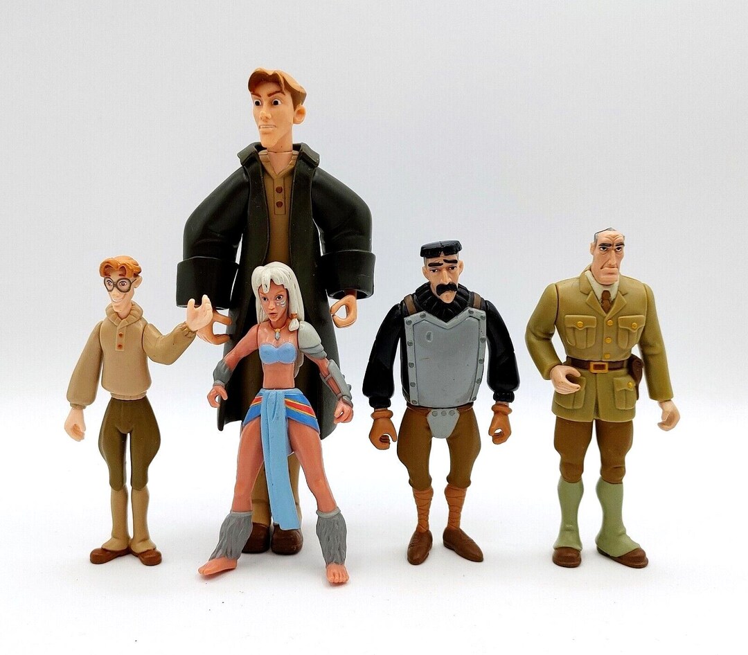 Lot of 5 Vintage Disney Atlantis Lost Empire Captain Rourke, Milo ...