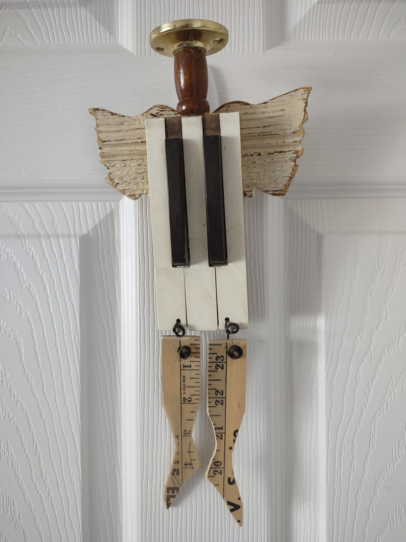 Music Lover Handcrafted Upcycled Vintage Piano Key Angel - Etsy
