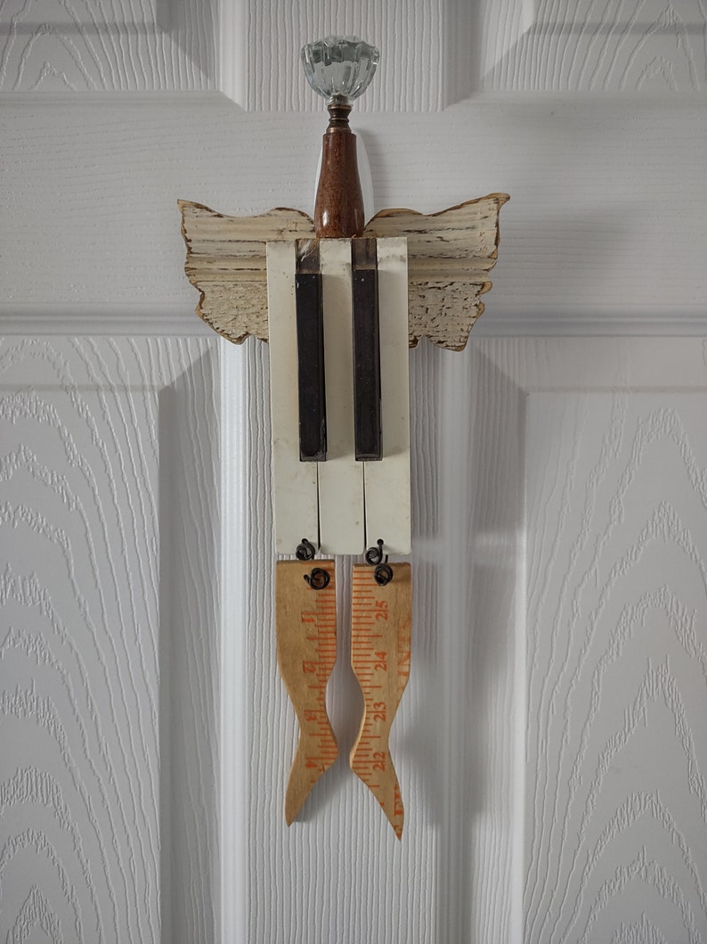 Music Lover Handcrafted Upcycled Vintage Piano Key Angel - Etsy