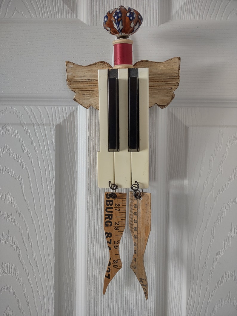 Music Lover Handcrafted Upcycled Vintage Piano Key Angel - Etsy