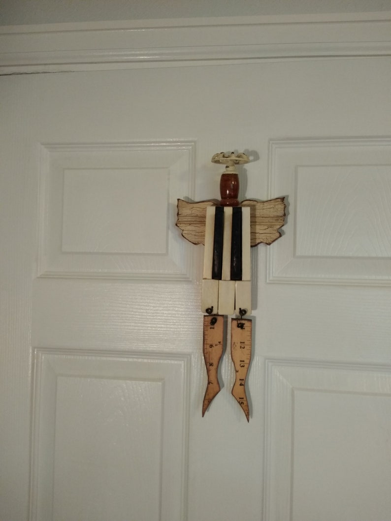 Music Lover Handcrafted Upcycled Vintage Piano Key Angel Art | Etsy