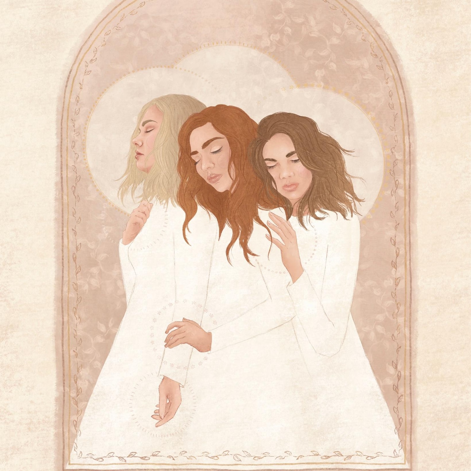 Lean on Me Sister Print | LDS Artwork | Three Sisters Painting ...