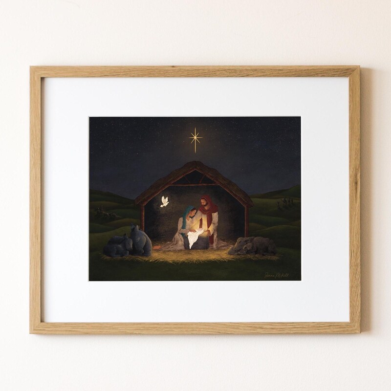 Nativity Print - Etsy