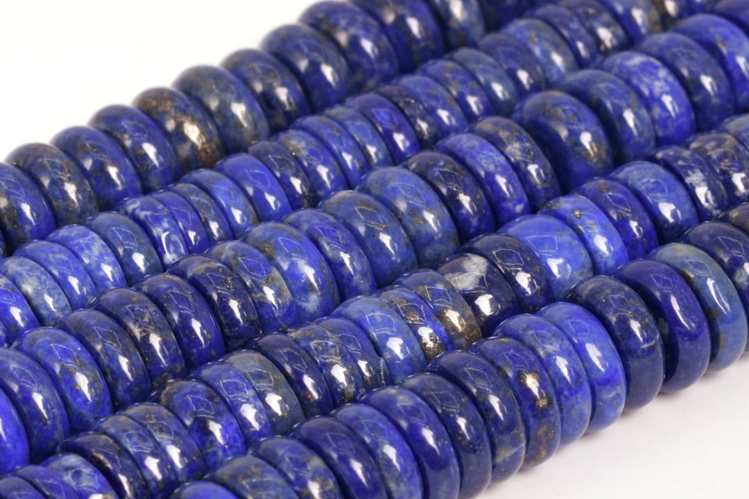 Genuine Natural Deep Blue Lapis Lazuli Loose Beads Afghanistan Grade A ...