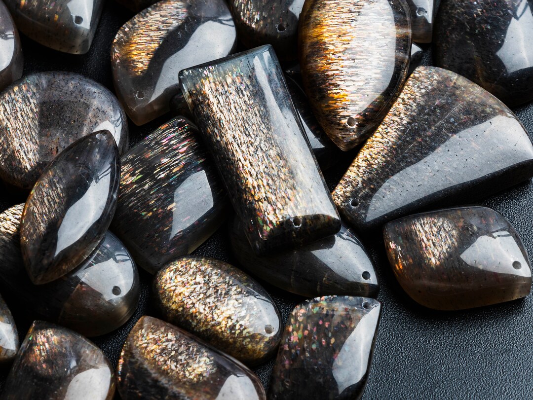 Top Drilled Cabochon Different Shape Stone Pendant - Genuine Natural ...