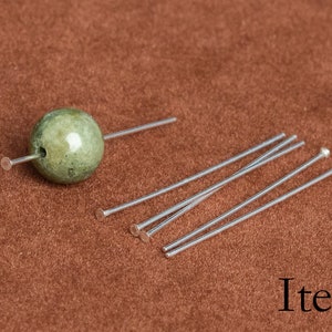 10 Pcs Head Pin 925 Sterling Silver DIY Jewelry Making - Ball End ...