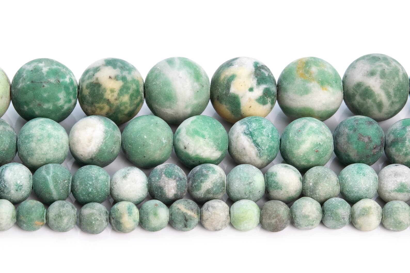 Genuine Natural Matte Qinghai Jade Loose Beads Round Shape 6mm 8mm 10mm ...