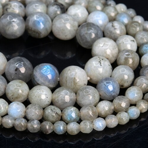 Genuine Natural Light Gray Labradorite Loose Beads Madagascar - Etsy