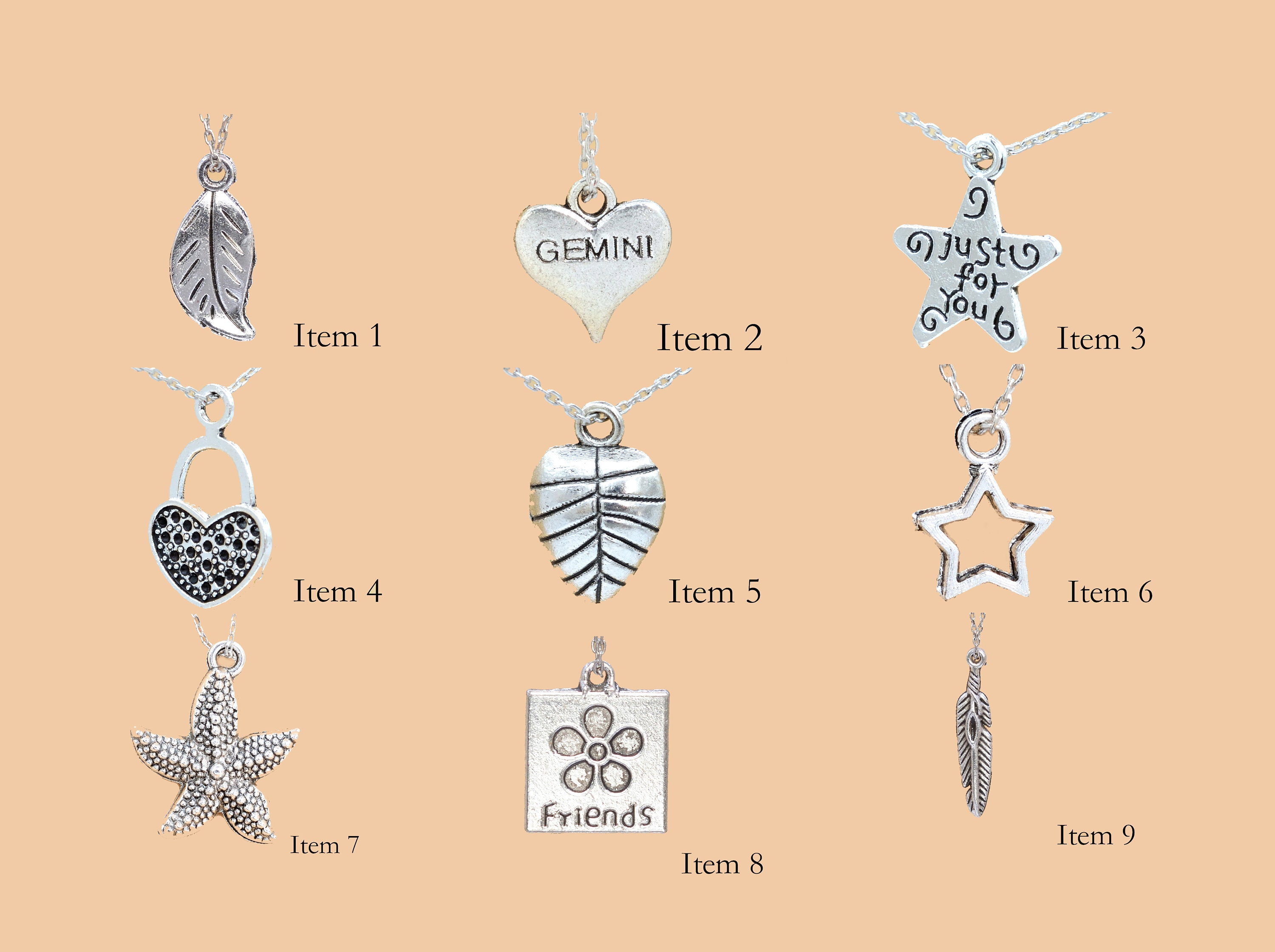 8 / 10 / 20 / 50 Pcs Antique Silver Charm DIY Jewelry Making - Etsy