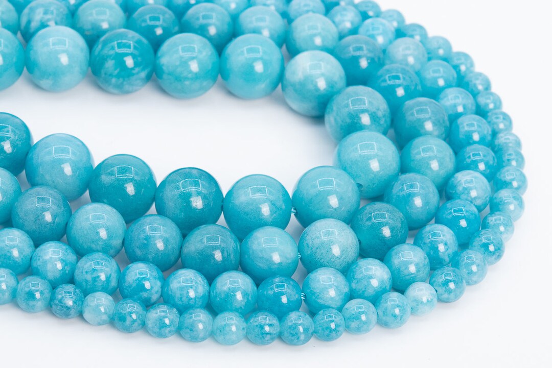 Deep Aqua Blue Quartz Loose Beads Round Shape 6mm 8mm 10mm 12mm - Etsy