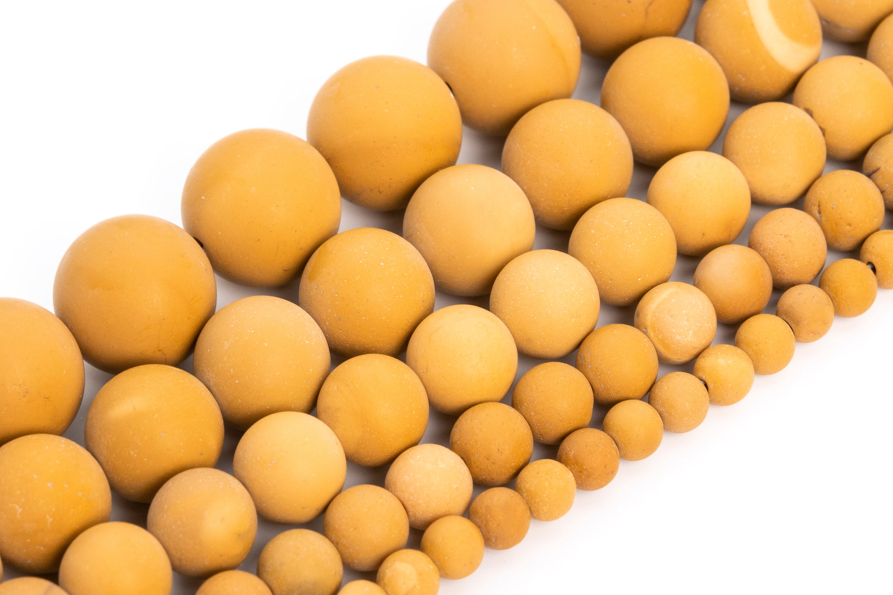 Genuine Natural Matte Yellow Mookaite Loose Beads Round Shape - Etsy