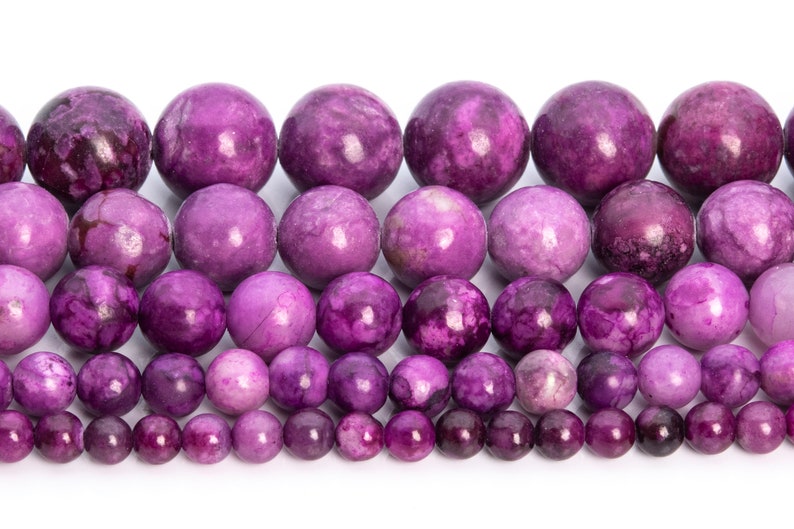 Purple Jasper Loose Beads Sugilite Color Round Shape 5-6mm 8mm - Etsy