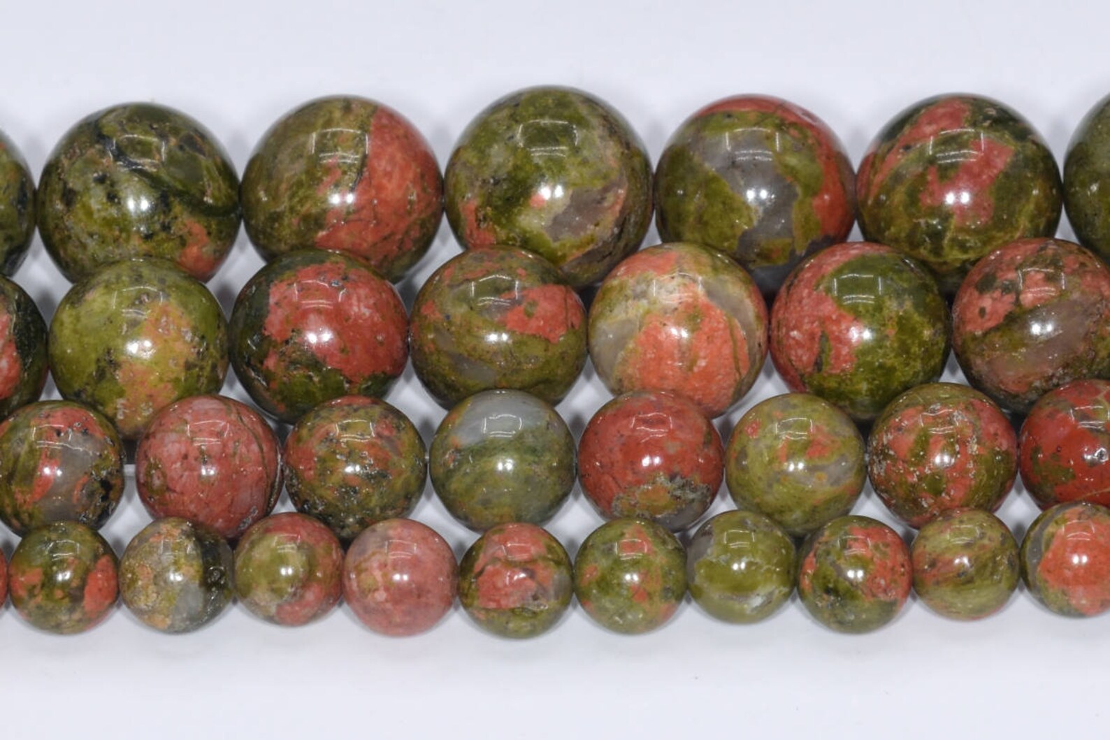 Genuine Natural Unakite Loose Beads Round Shape 6mm 8mm - Etsy